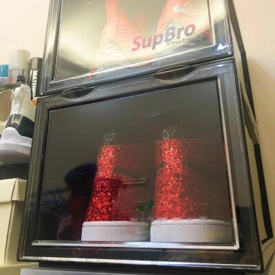 Supbro Shoe Storage Box - Transparent Acrylic Display Cabinet