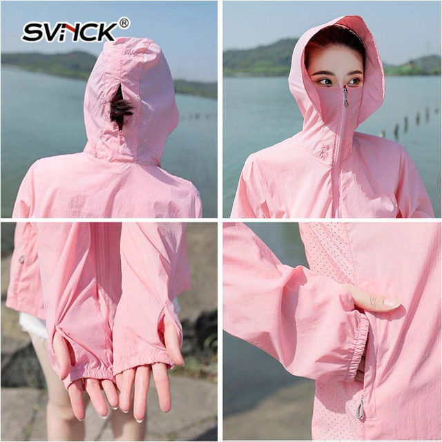 High-end hooded sun protection jacket for women in summer thin quick ...