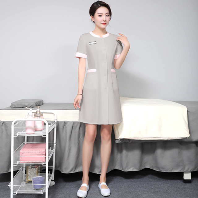 Korean beauty salon beautician work clothes suit autumn and winter spa ...