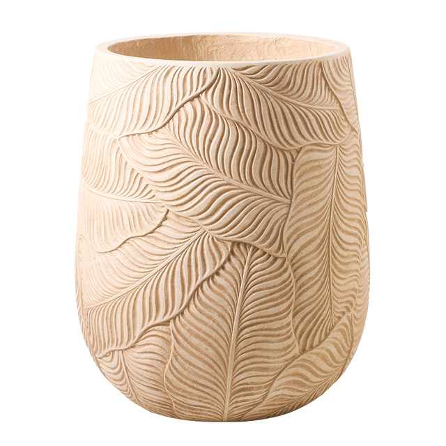 Light luxury and high-end magnesium clay flowerpot, large thousand-year ...