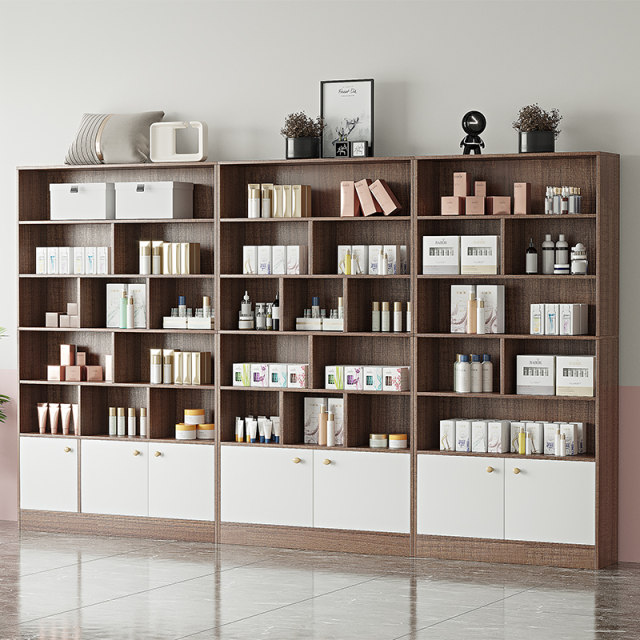 Shelf display cabinet cosmetics rack product jewelry sample multi-layer hand-made cabinet mother ...