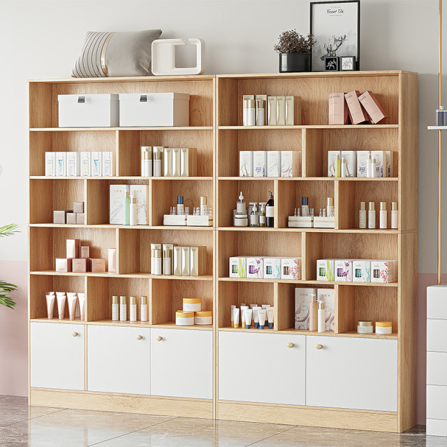 Shelf display cabinet cosmetics rack product jewelry sample multi-layer hand-made cabinet mother ...