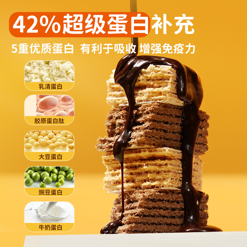 Mr.worm Whey Wafer Protein Bar - 180g - Нискокалорична закуска