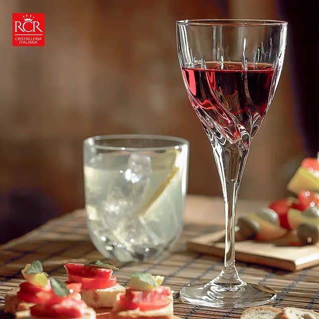 Italian RCR imported crystal glass color poetry tall wine red wine wine ...