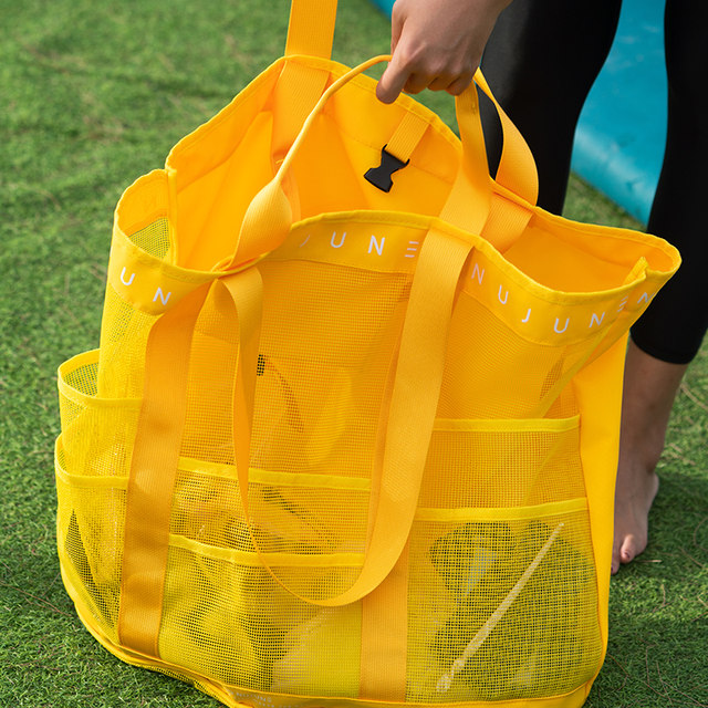 NuJune swimming mesh bag large capacity diving storage bag seaside ...