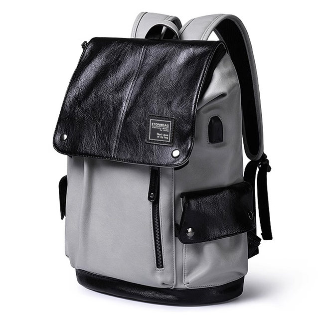 Authentic backpack men's bag fashion Korean backpack youth large ...