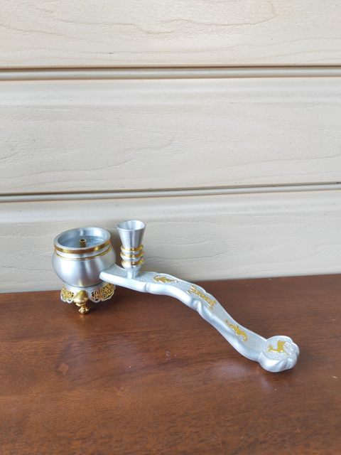 Tin hand burner Fulu incense burner hand burner silver tin alloy hand ...