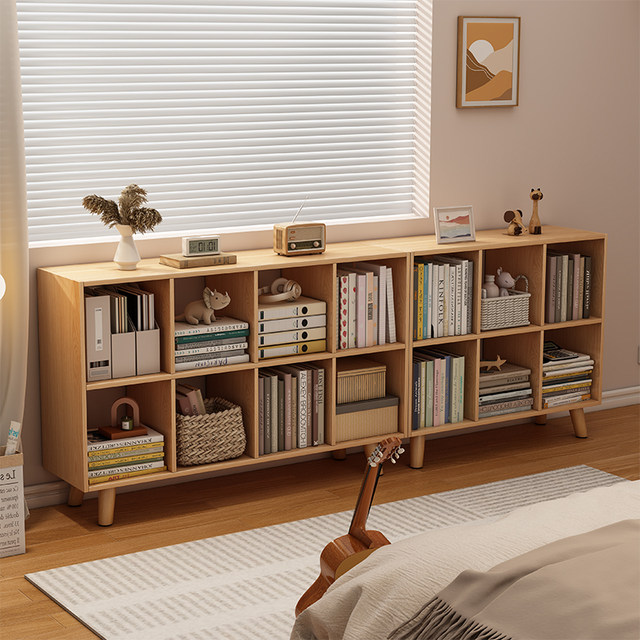 Bookshelf rack floor-standing home layered shelf bedroom multi-layer ...