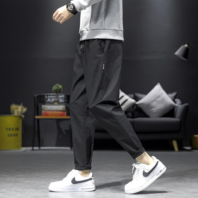 Men's Casual Pants Loose 2021 Spring New Long Pants Men's Versatile ...