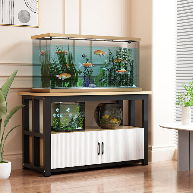 Household living room Simple fish tank cabinet bottom cabinet Small and ...
