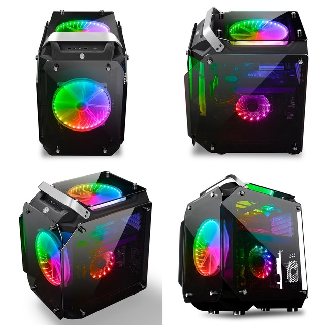 Wanjiajingang chassis ATX cube special-shaped horizontal desktop ...