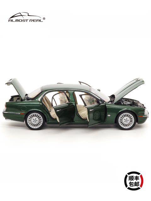 Almost Real Model 1:18 Metal Full Jaguar XJ6 (X350) car model green