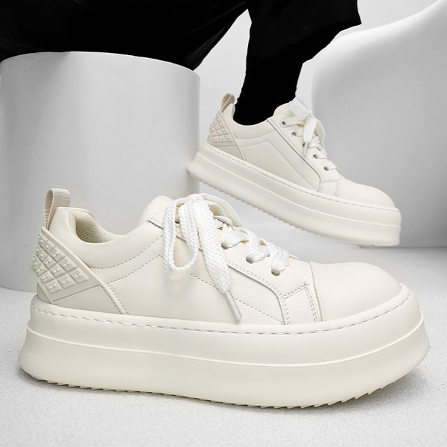 Trendy brand chubby round-toe sneakers for men, niche design, high-end ...