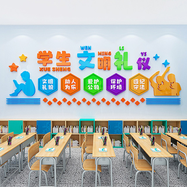 Student Civilization and Etiquette Primary and Secondary School Campus ...