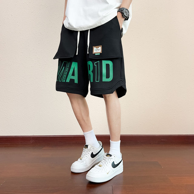 Short pants men wearing summer thin casual loose workplaces pent -point ...