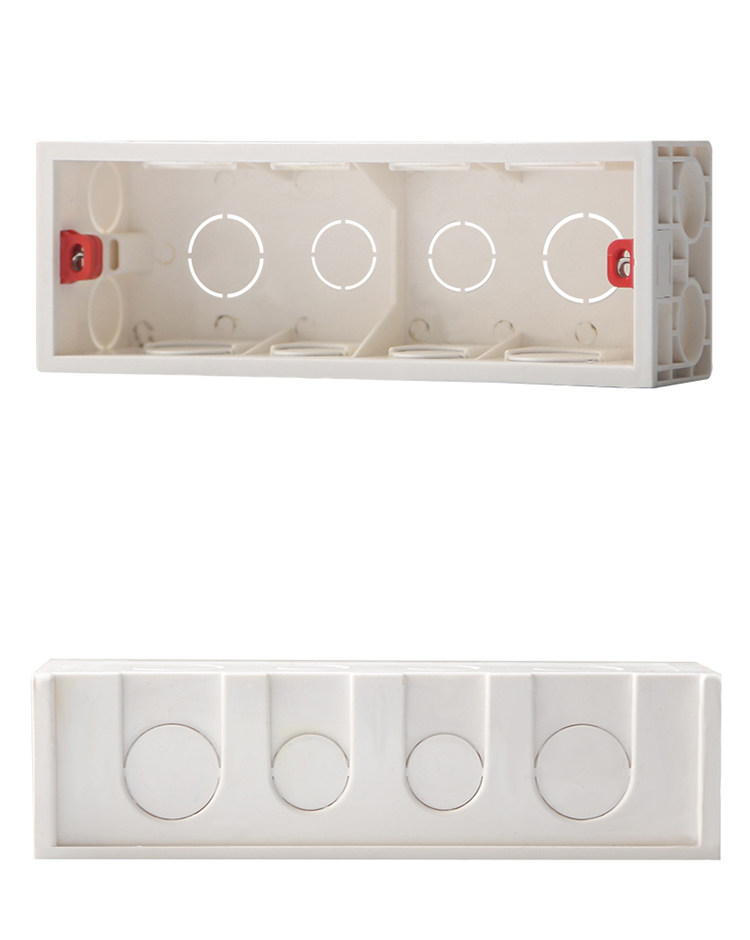 Pntu 118 Type PVC Concealed Junction Box - 12/20 Hole Electrical Box