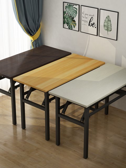 Foldable training desk long table computer table simple dining table ...