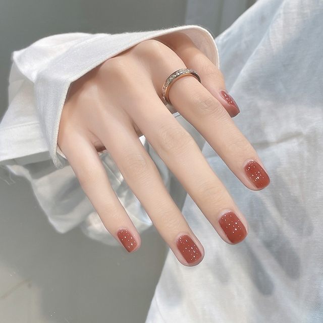 Caramel amber nail polish no-bake long-lasting quick-drying whitening ...