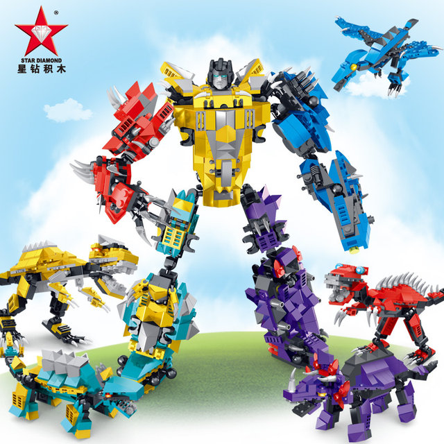 Star Diamond Blocks Volleyball Soldiers Chinese Toys Installation ...