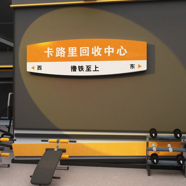 Internet celebrity gym wall decoration, inspirational slogans, posters ...