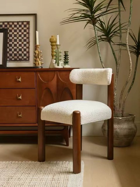 Peter Chair, Antique Style Solid Wood Dining Chair, Leisure Chair ...