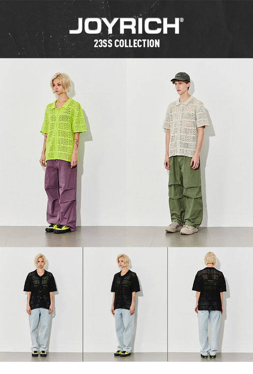 JOYRICH summer same style American retro street hollow high-end knitted shirt cardigan short ...