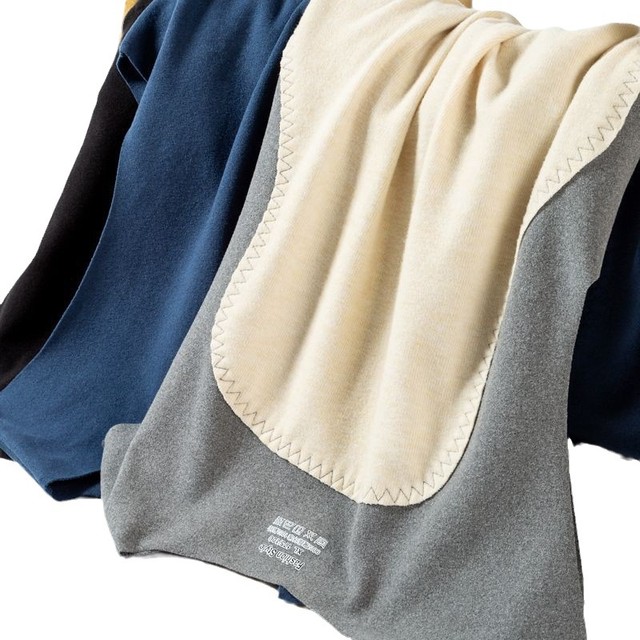 DeRong thermal vest men's autumn and winter plus velvet thickened ...