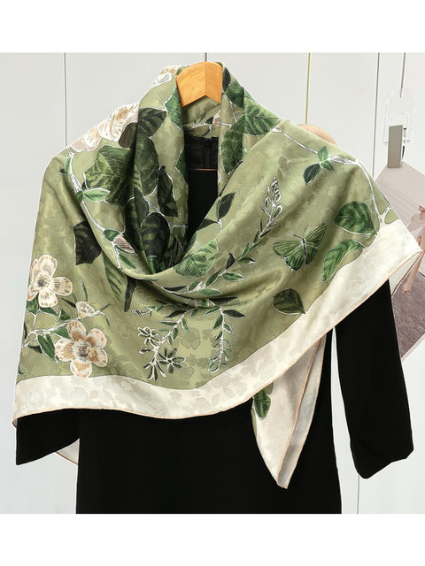 High-end silk gifts Dujinsheng silk scarf heavyweight mulberry silk ...