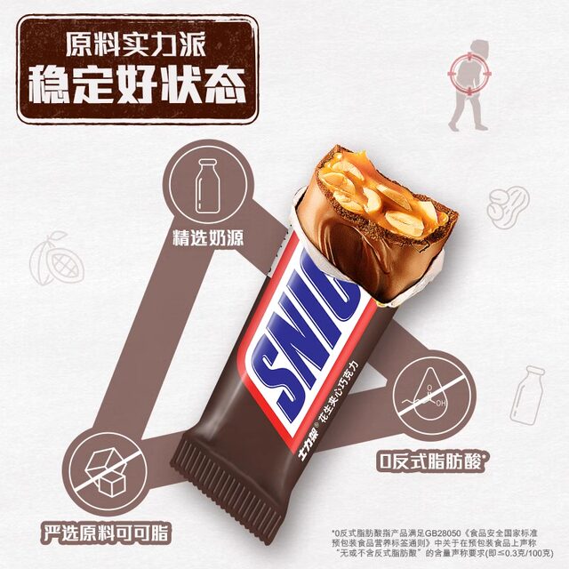 Snickers Peanut Sandwich Chocolate 1000g Family Bucket Candy Casual ...