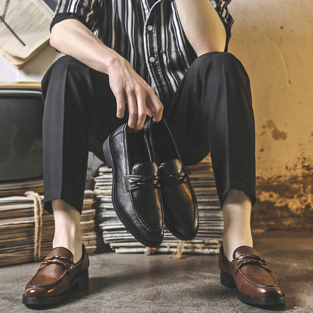 Casual Lefong Shoes Men's Autumn Business Brown Youth Leather Shoes ...