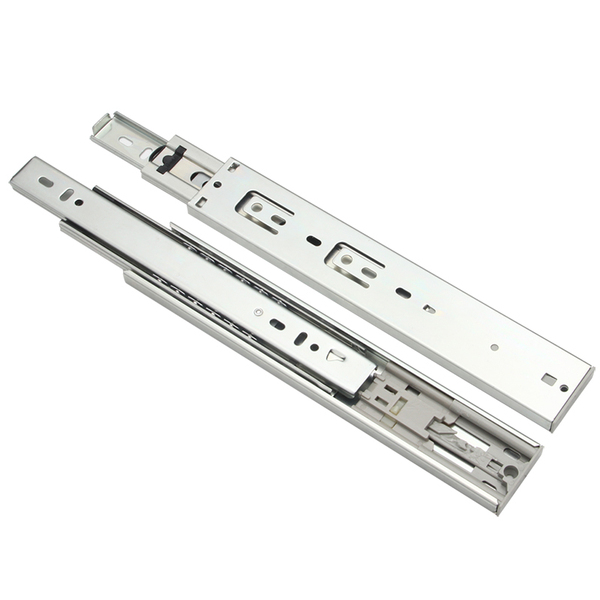 Damping, buffering and silent three-section ball drawer track | Langrun ...