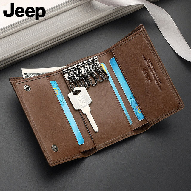 Jeep Jeep European and American new key bag first-layer cowhide men's ...