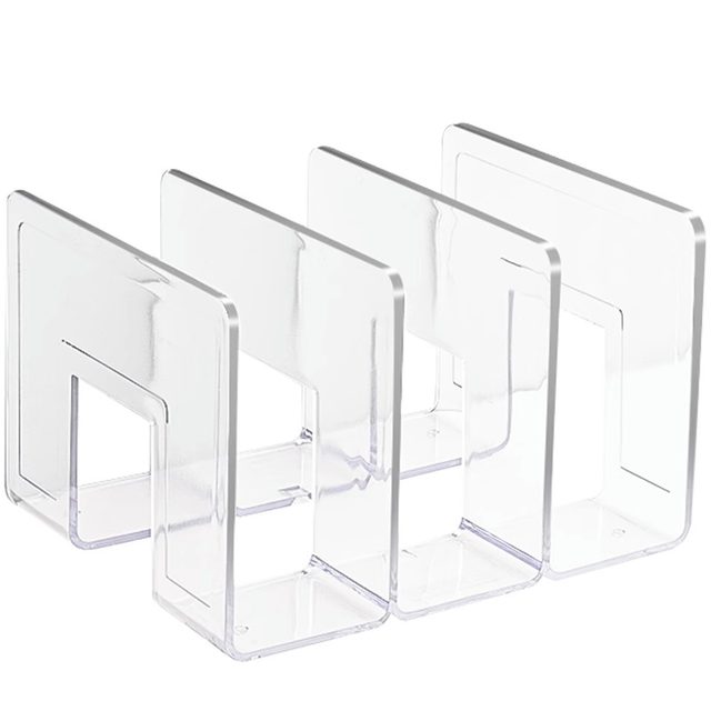 Book stand transparent acrylic file storage rack thickened triple file ...