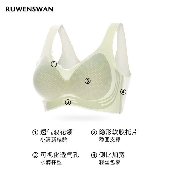 Rukis Black Swan ultra-thin ice silk underwear women's breathable one ...