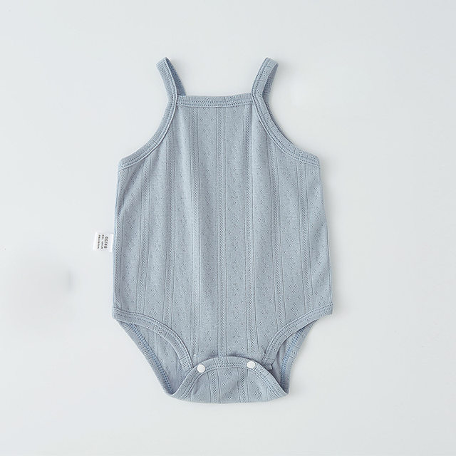 Newborn infants and young children's fart clothes vest thin cotton cotton