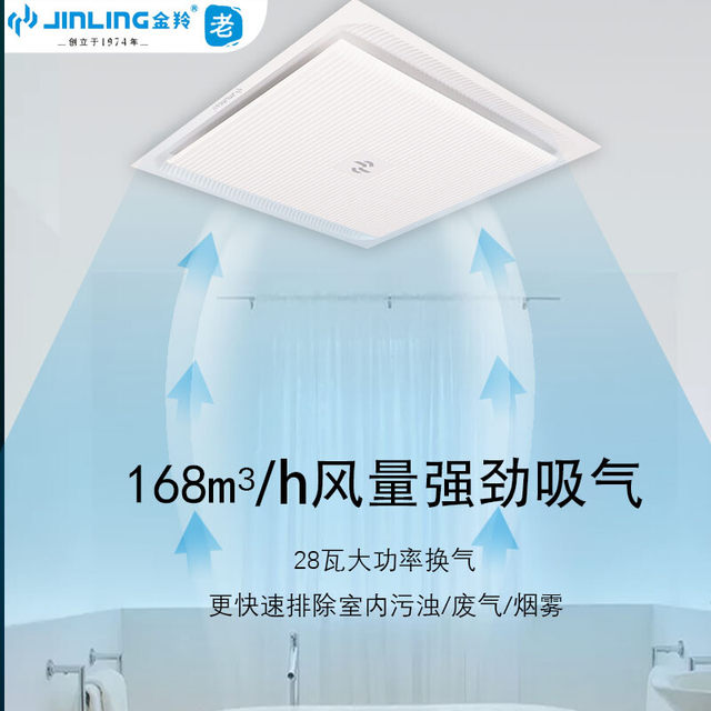 Jinling 30x30 integrated ceiling exhaust fan 60x60 aluminum gusset ...