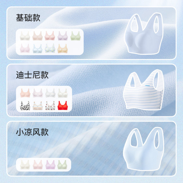 Ubras' likeuu girl underwear seamless tube top bra girls development ...