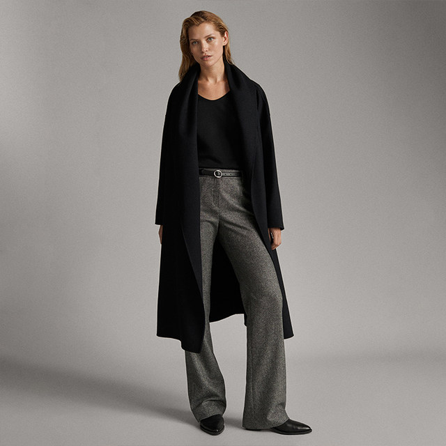 Spanish high-end basic pure white T-shirt women's long-sleeved slim V ...