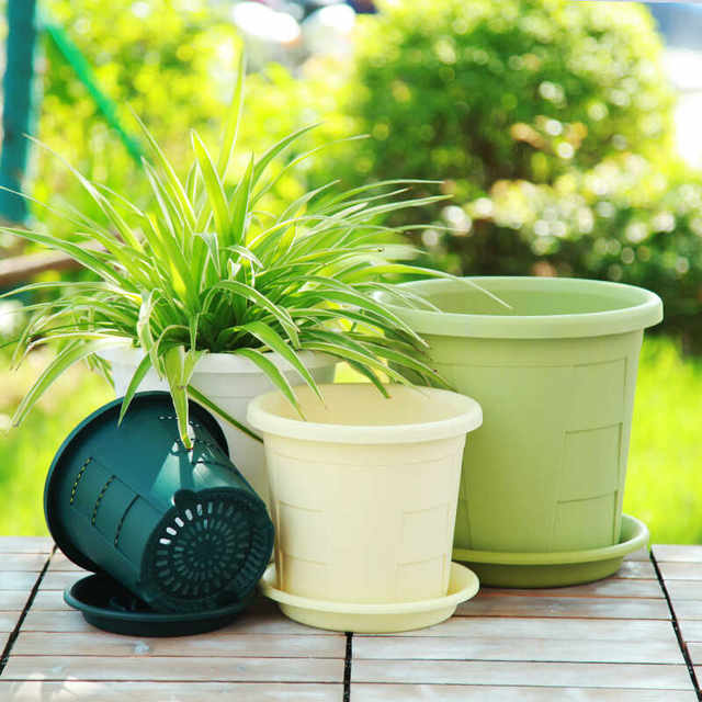 Thickened flower pots, household second-generation Qingshan pots, root ...