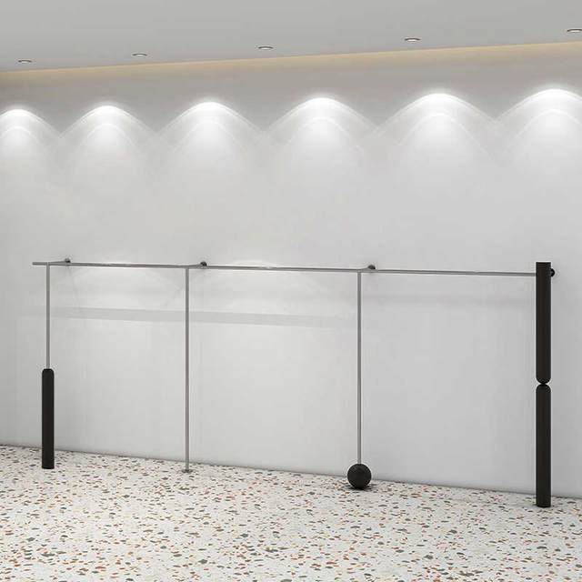 Clothing store display rack women's clothing wall hanging rack ...