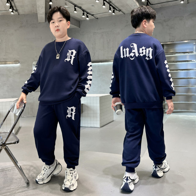 Fat boy suit, autumn clothes, extra fat, fashionable clothes, fat boy ...