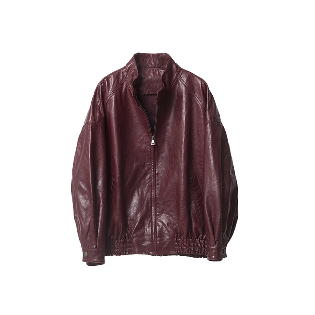 Jiuxi American retro Maillard style solid color sheepskin washed ...