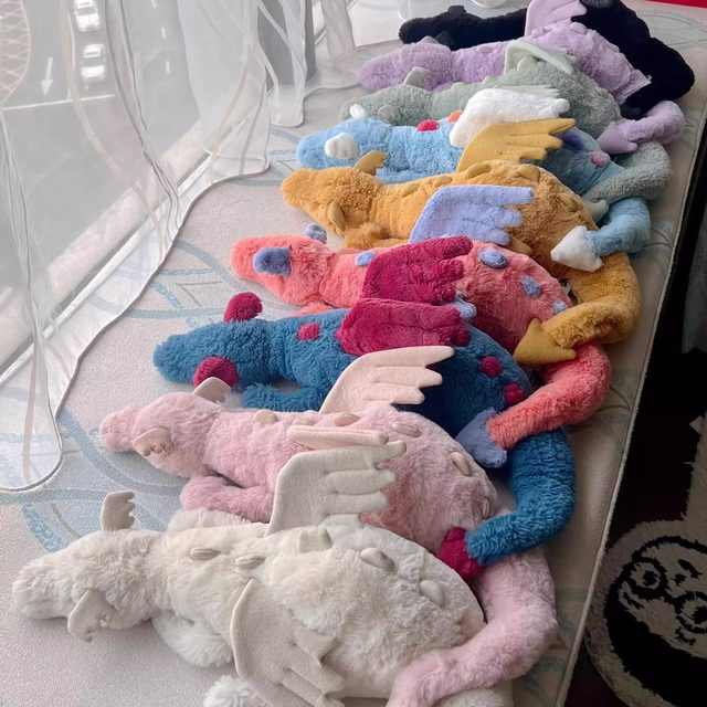 British Jellycat Sky Dragon Dragon Powder Dragon Powder Snow Dragon ...