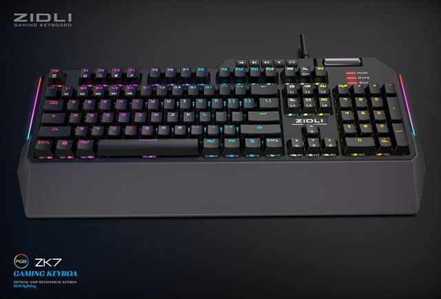 ZIDLI magnetic power ZK7 mechanical game optical axis keyboard macro driver installation custom ...