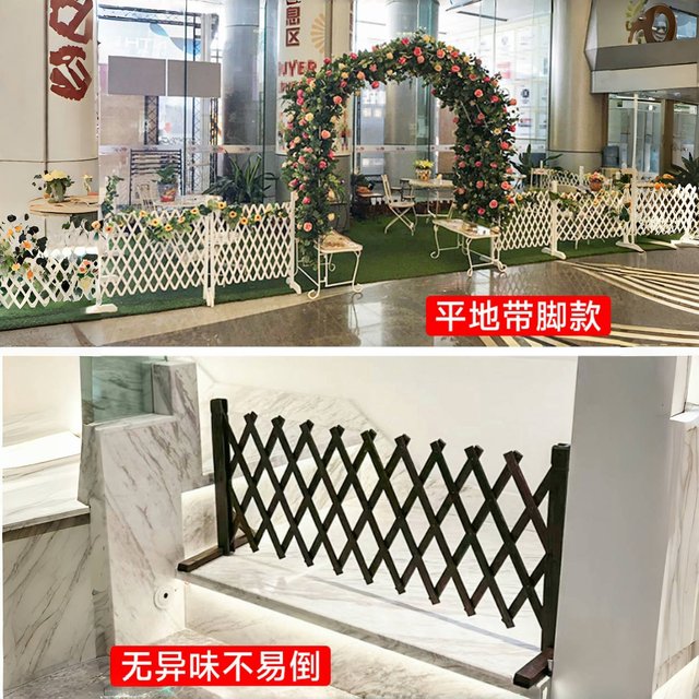 Anticorrosive wood fence, outdoor garden, courtyard, retractable fence ...