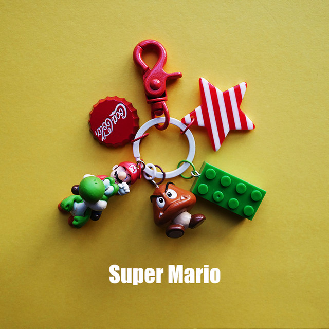 Naduo exclusive custom DIY Super Mario car key chain small gift bag ...