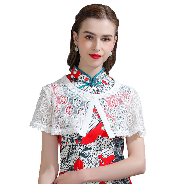 Lace waistcoat women's summer all-match thin short coat 2024 new cape ...