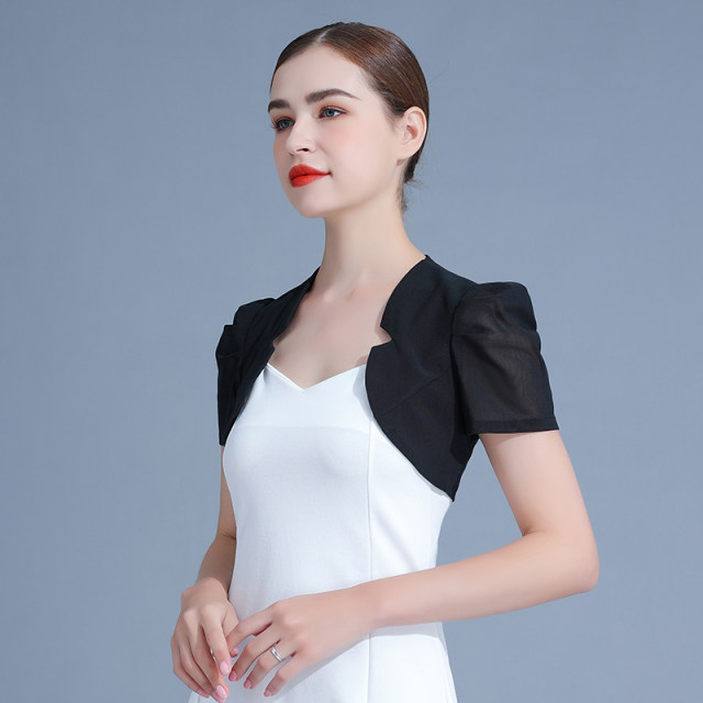 Mesh shawl women's summer all-match short thin coat 2024 new short ...