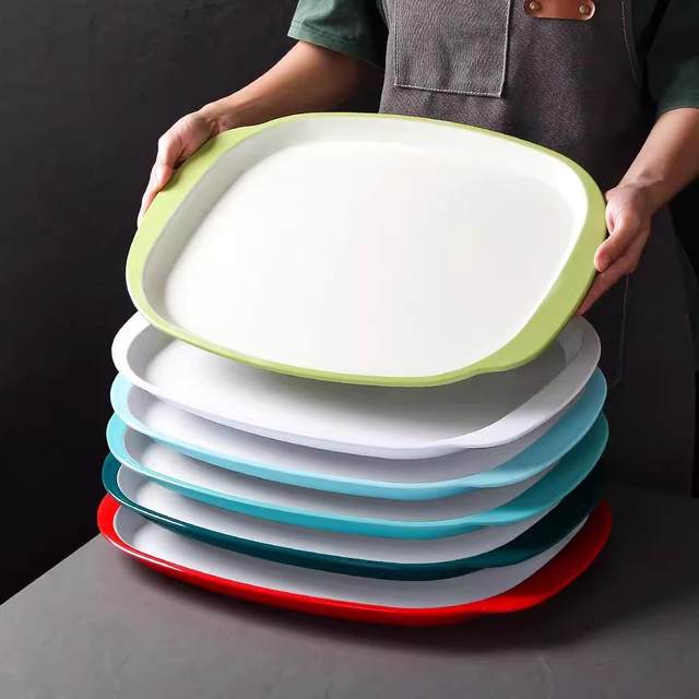 Metamine two-color tray commercial dining canteen hotel fast food ...