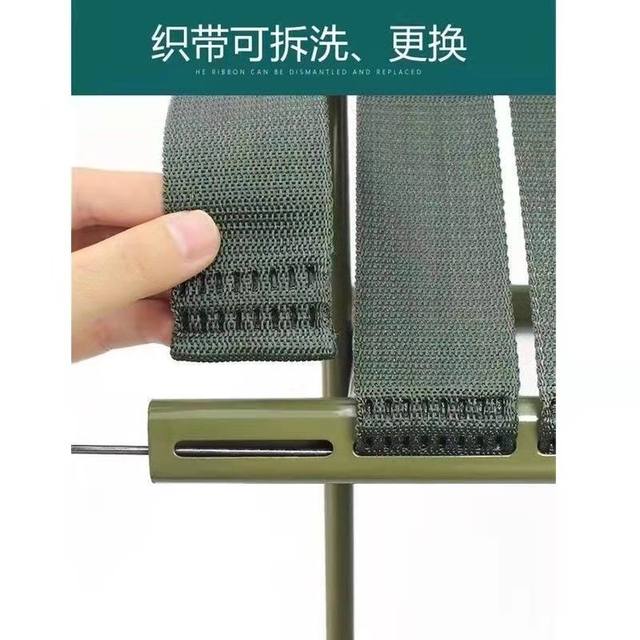 Thickened horse strap bench seat with nylon cloth strap fishing stool ...